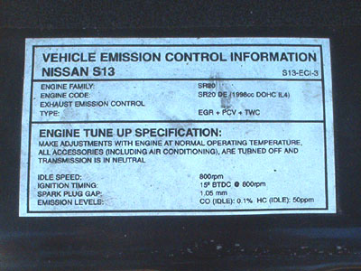 Check /Advance Timing – SR20 TUNING
